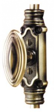 CRÉMONE EN APPLIQUE ACIER ÉPOXY BLANC BOUTON RUST. STANDARD POUR ...