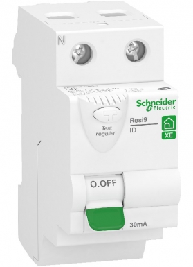 INTERRUPTEUR DIFFÉRENTIEL 63A XE RESI9 - 6 PAS - TYPE AC - BIPOLAIRE ...